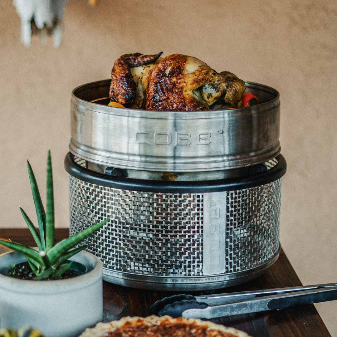 Dome Extension & Chicken Roasting Stand – COBB Grill Australia